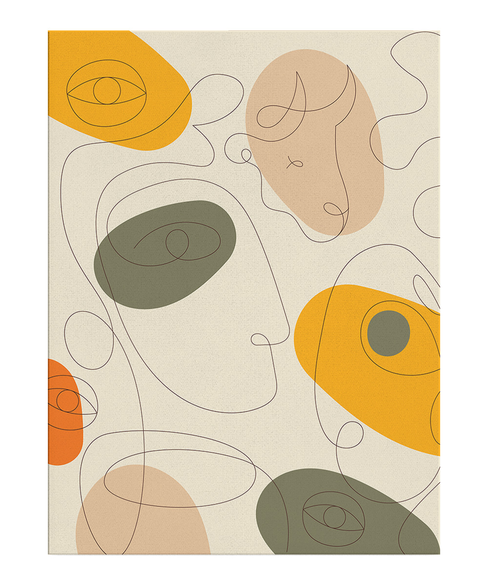 Calico Linework - Abstract Theme Wall Art | Ozelu