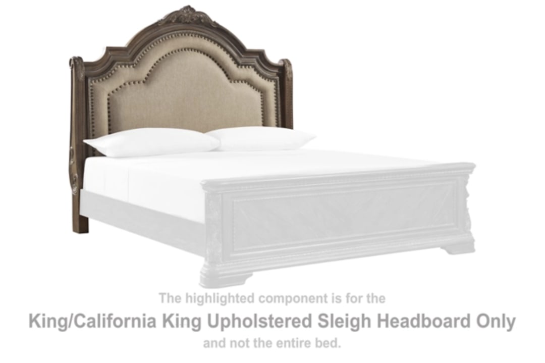Charmond King/Cal King Upholestered Sleigh Headboard - Outlet Sale ...
