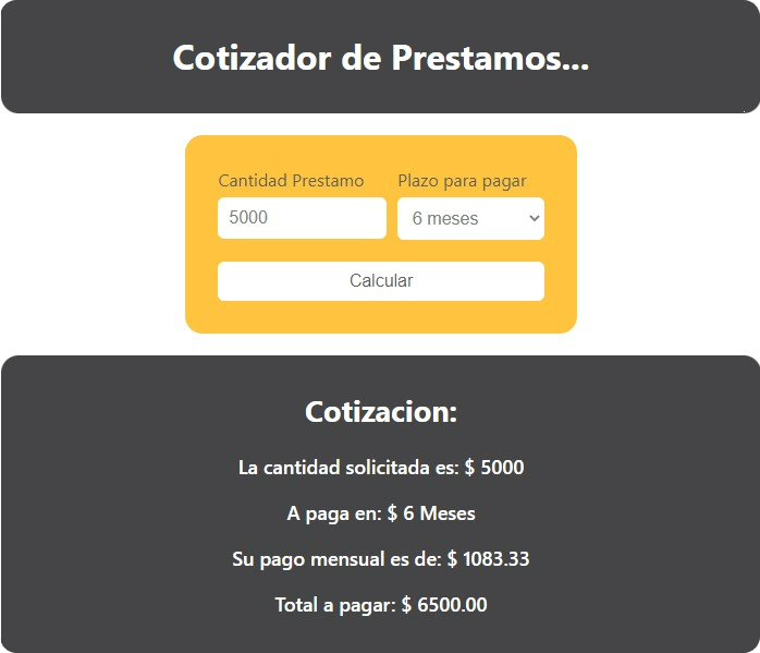 GitHub - garu2/React-Cotizador-de-Prestamos: Proyecto en React js, cotizador de Prestamos