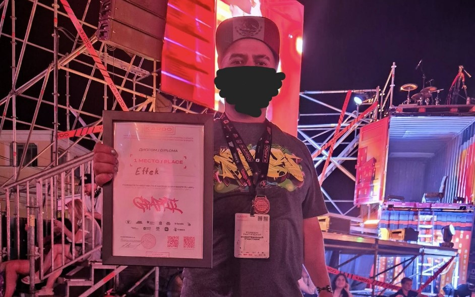 Artista urbano de Monclova triunfa en Rusia