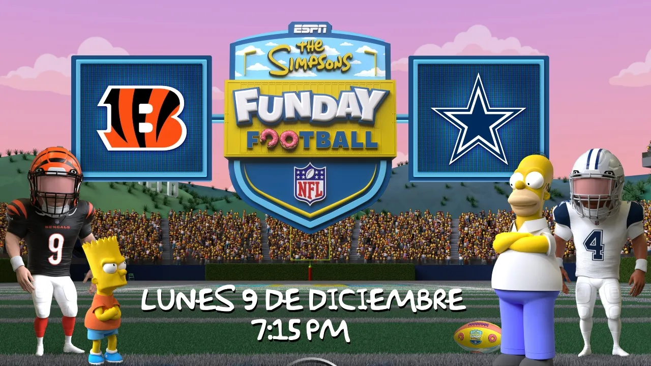 Funday Football: La NFL realiza transmisión animada de los Simpson