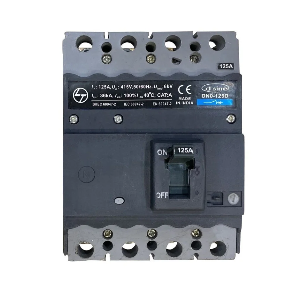 L&T MCCB DN0-100C 63 A, 4 Pole, 25 kA, CM91712OOHOOG