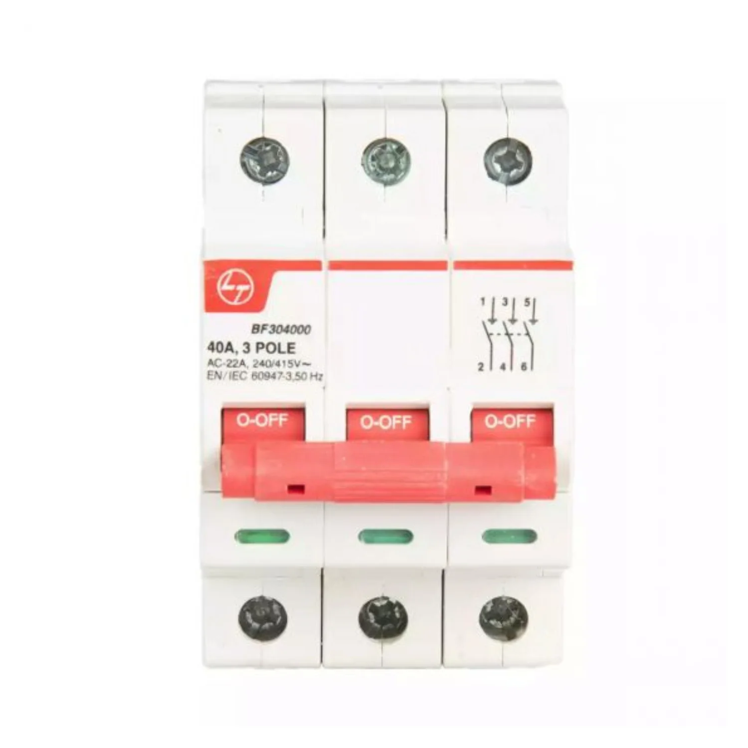 L&T MCB Isolator 63 A, 3 Pole | BF306300