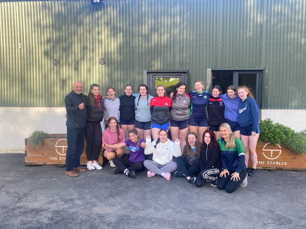 U18 girls at The Stables, Gorey