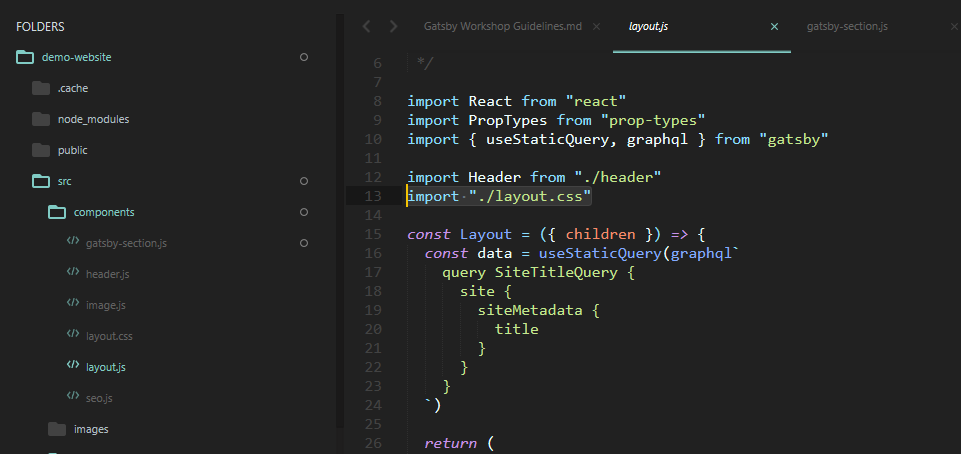 Gatsby Workshop Guidelines · GitHub