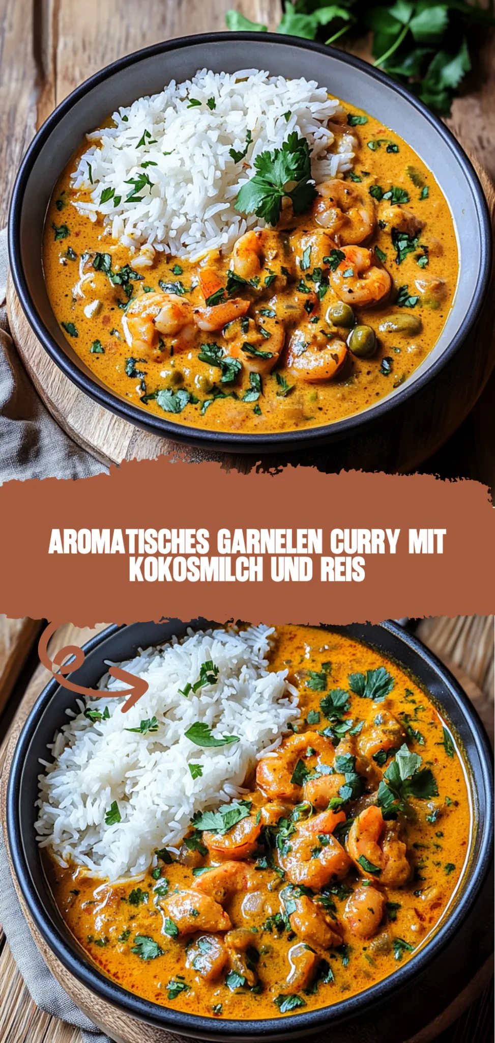 Reis Mit Garnelen Und Curry