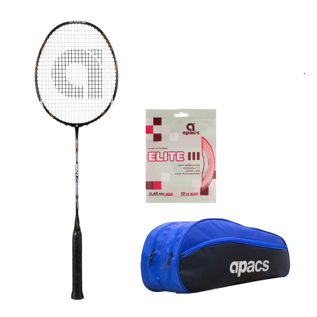 Apacs Finapi 232 + Kit bag +String(Elite III) | Badminton Souq