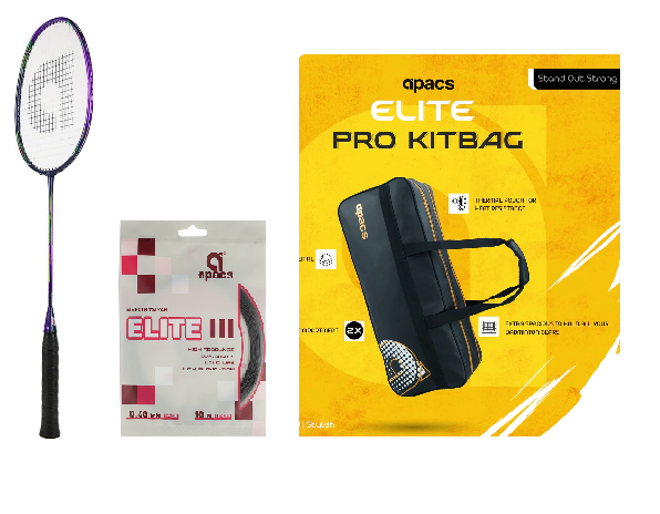 Asgardia Lite+Elite Pro KItbag+Elite III String+T-shirt | Badminton Souq