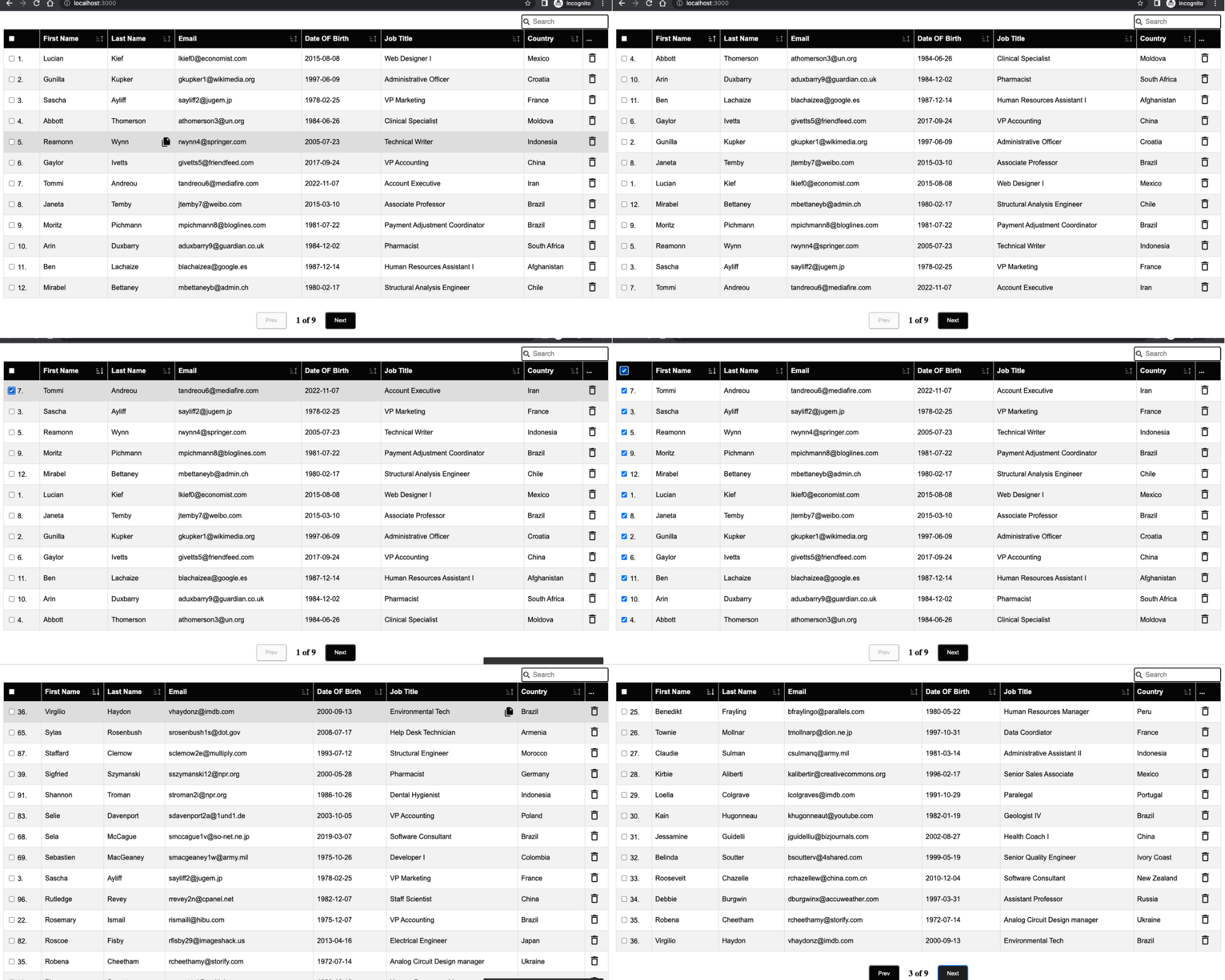 Github Su De Sh Custom React Table
