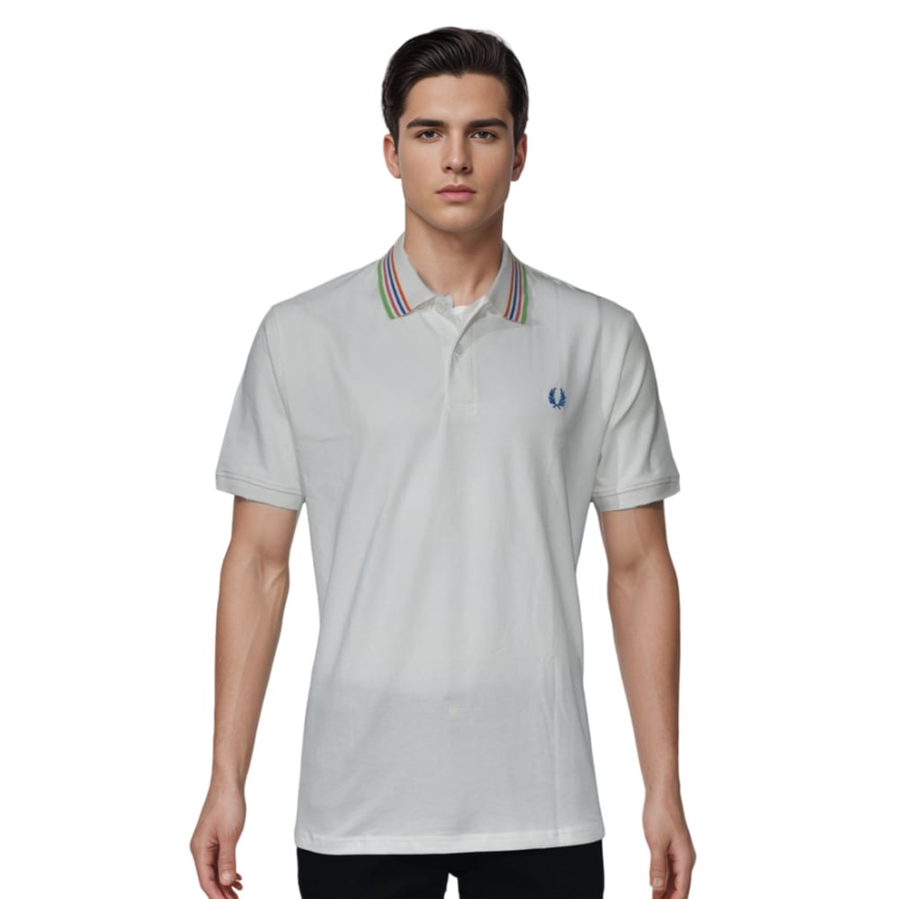 Buy Fred Perry Embroidered logo White Premium Tshirt Online in India ...