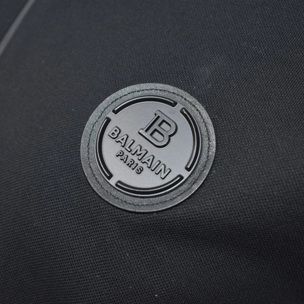 Buy Balmain Paris Embossed Patch Logo Premium T-shirt- Vogue Mine