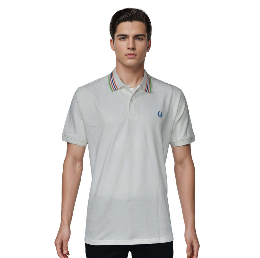 Buy Fred Perry Embroidered logo White Premium Tshirt Online in India ...