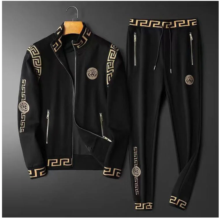 Buy Versace Black Premium Quality Track Set Online India Vogue Mine