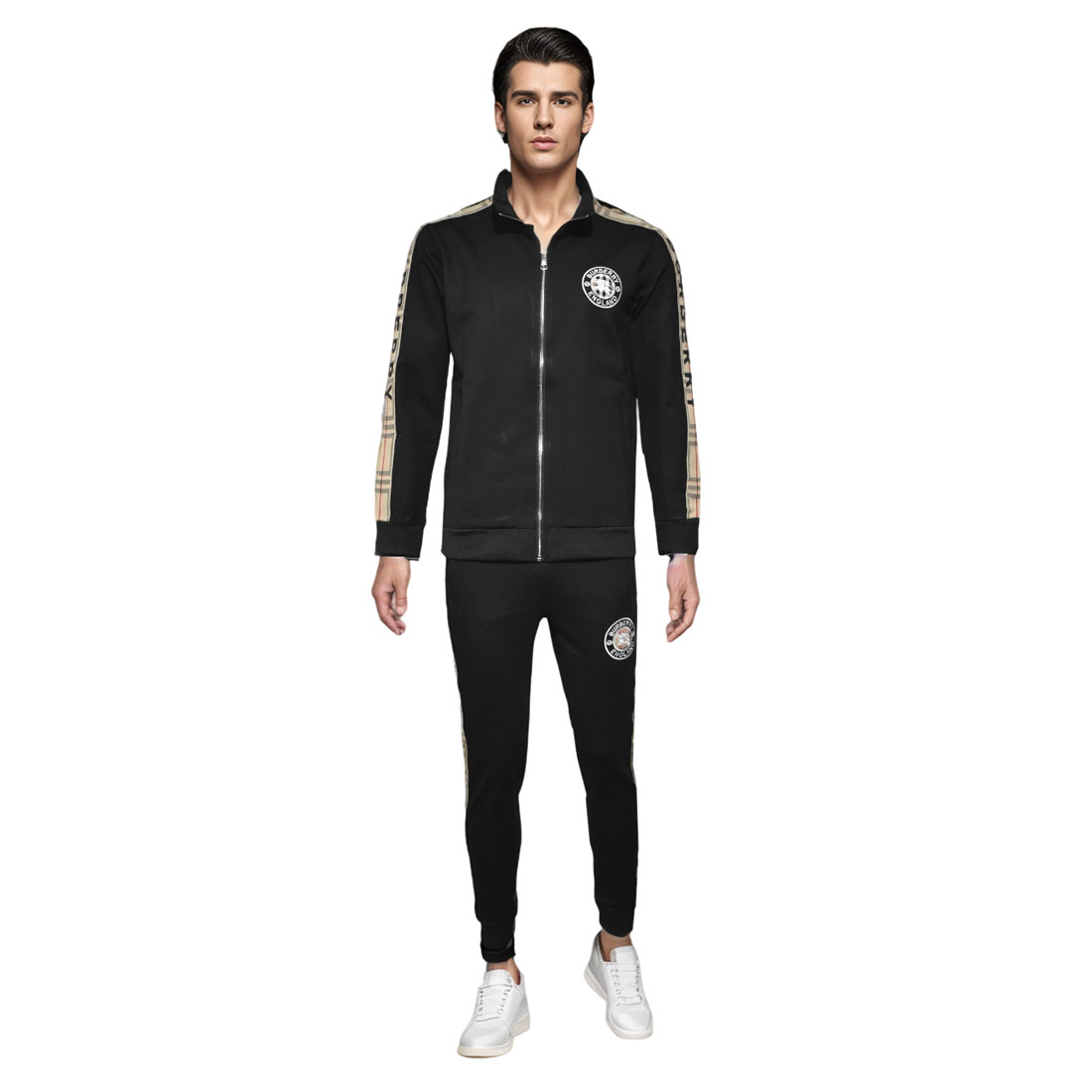 Buy Burberry Embroidered logo Black Premium Tracksuit - Vogue Mine