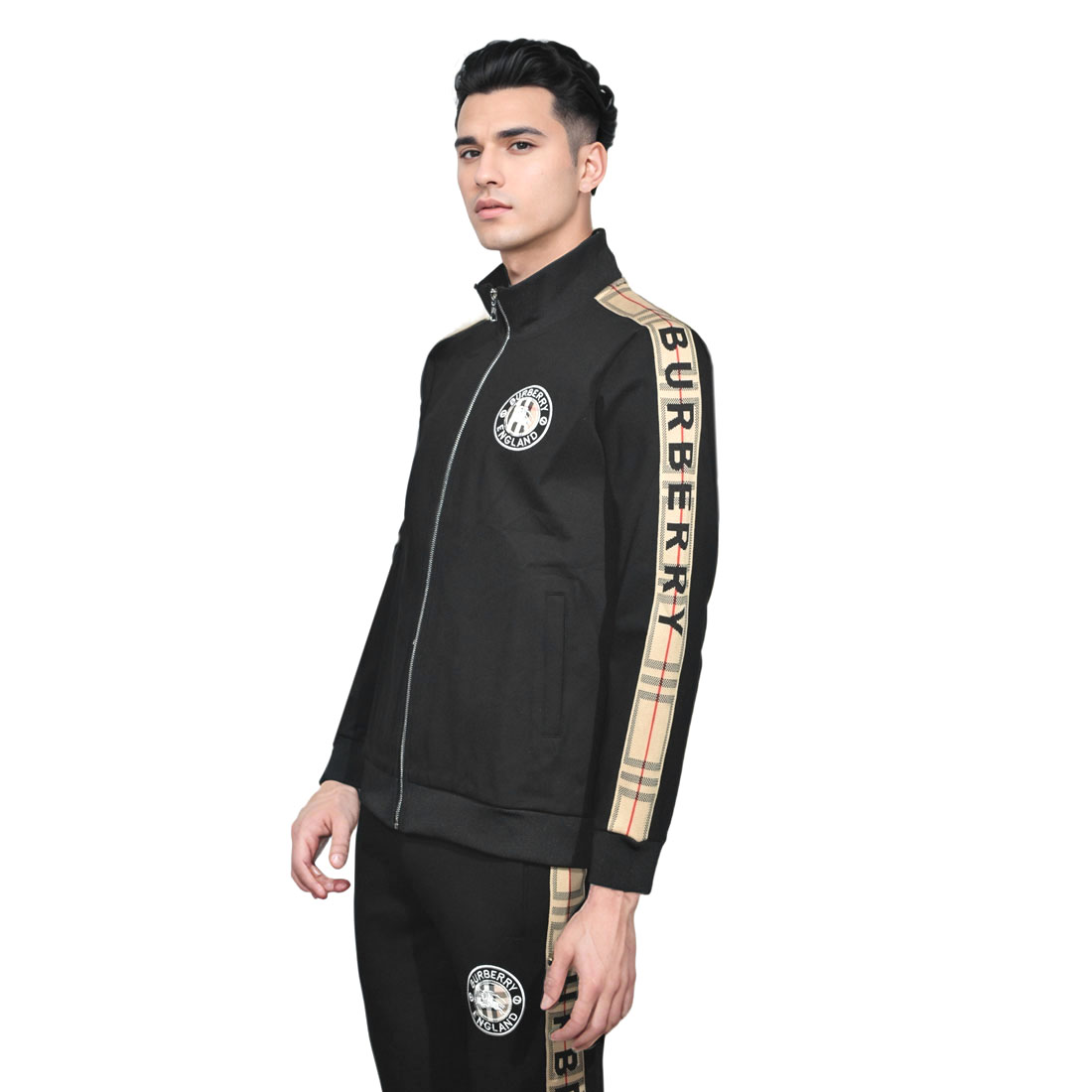 Buy Burberry Embroidered logo Black Premium Tracksuit - Vogue Mine