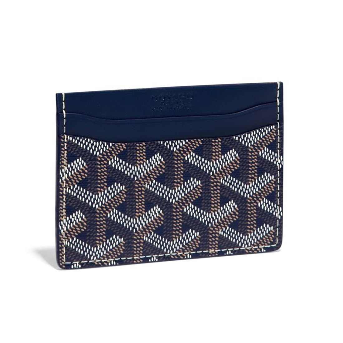 Buy Goyard Navy Blue Premium Card Wallet for Men Online | Voguemine