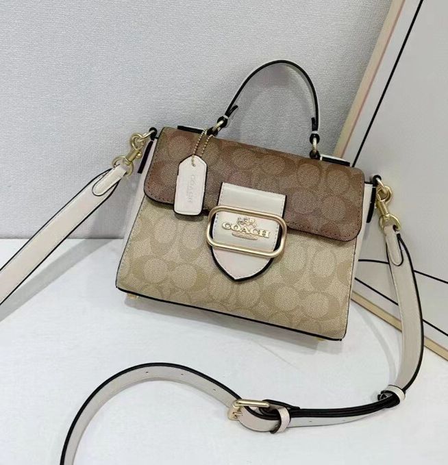 Buy Coach Bold Signature Leather Hailey Bag Online Vogue Mine