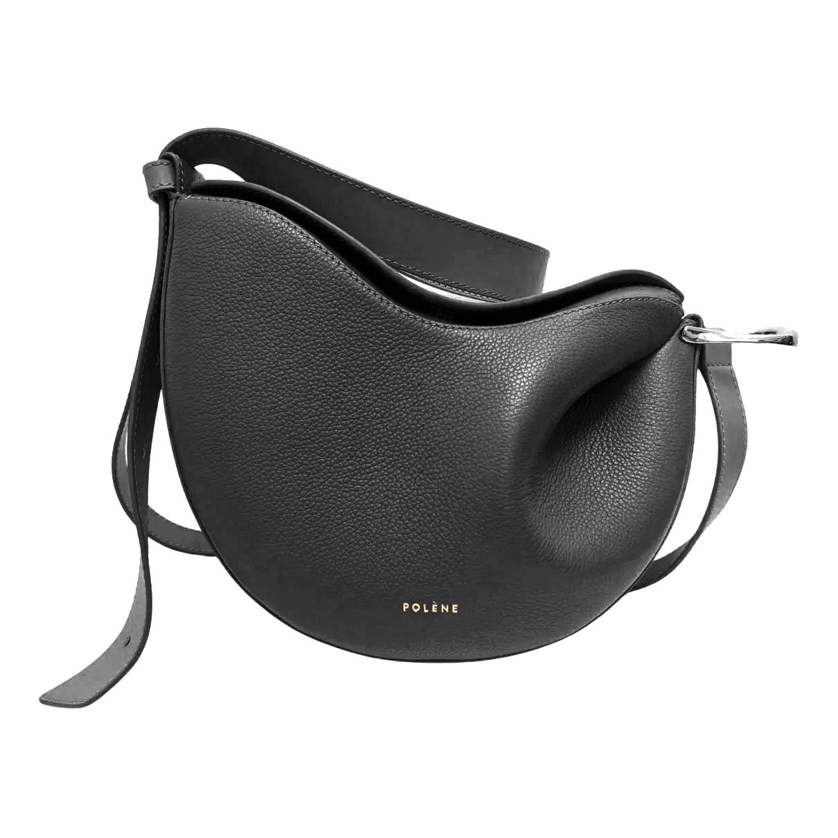 Buy Polene Tonca Dumpling Black Crossbody Bag Online - Vogue Mine