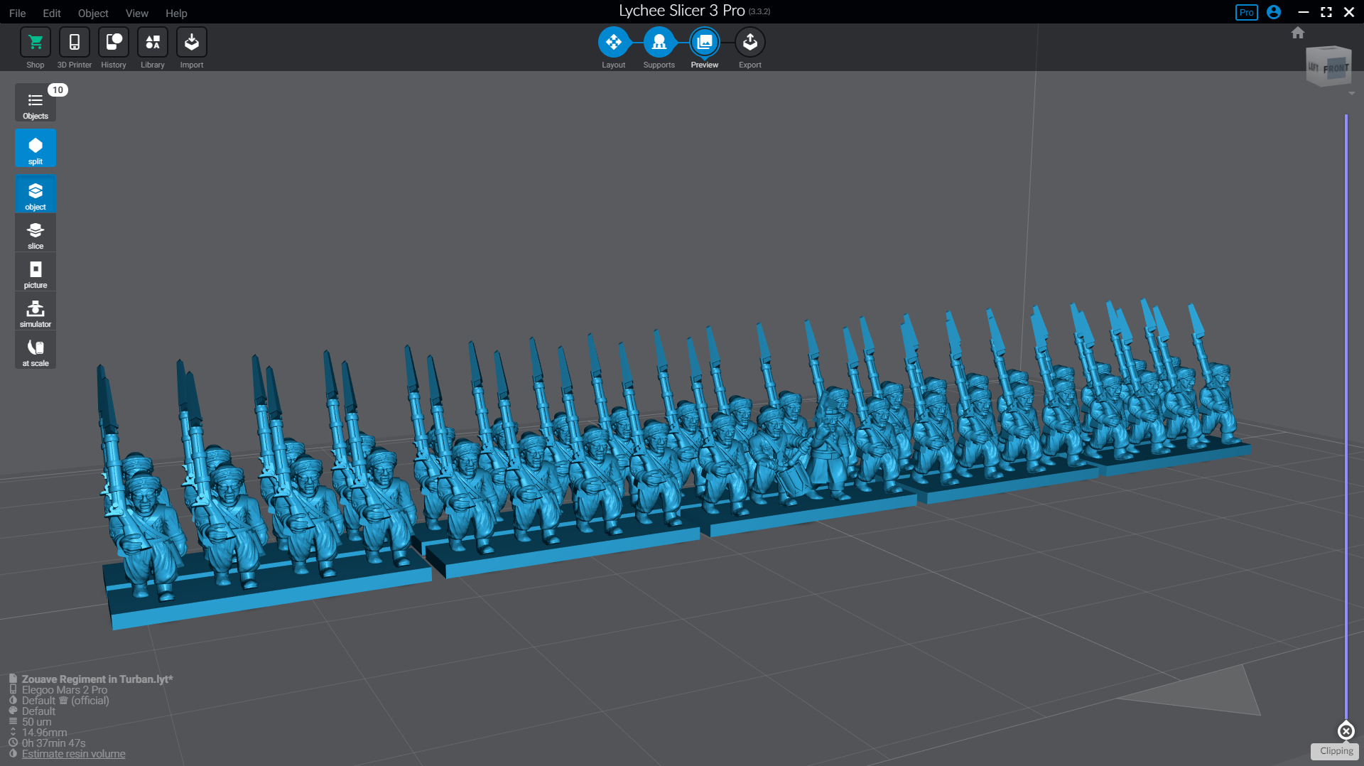 6-15mm ACW Zouave Regiment & Blender File ACW-6