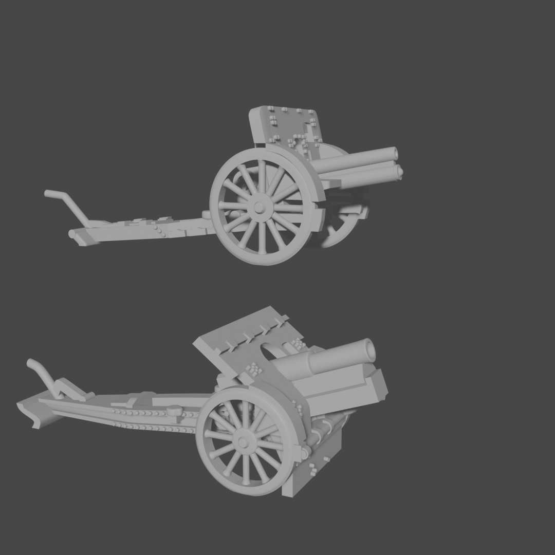 6-15mm Austrian Great War Artillery: M. 14 Feldhaubitze & Schwere ...