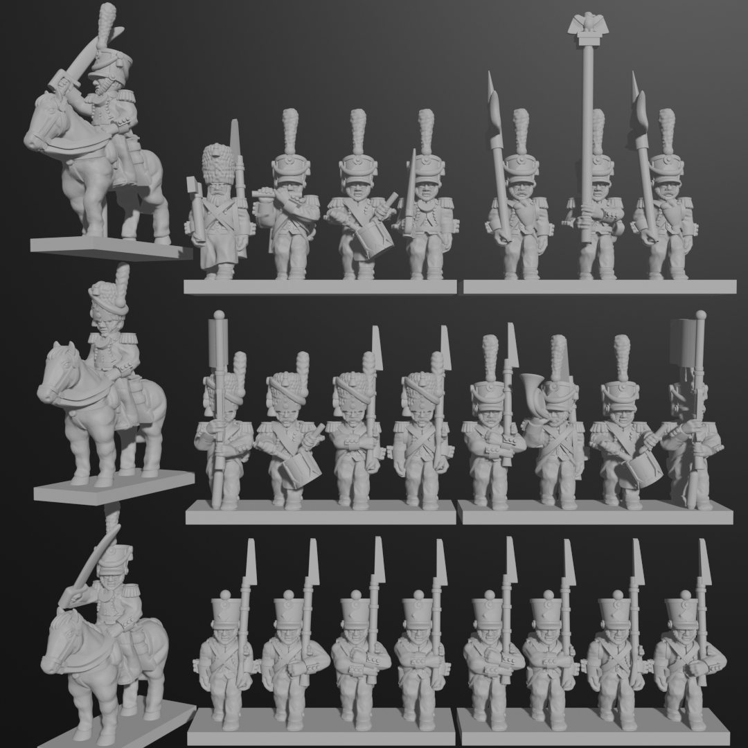 6-15mm French Line Infantry in Pre-Bardin Uniforms (1808-13) NAP-FR-27