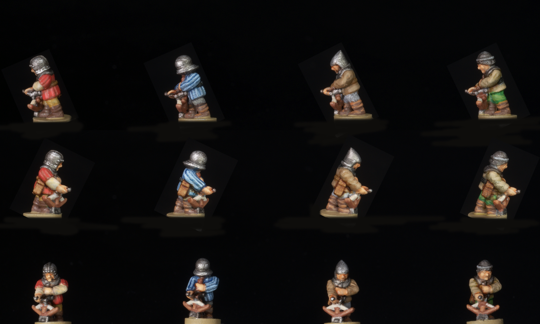 6-15mm Medieval Crossbowmen (4 Poses) HYW-5