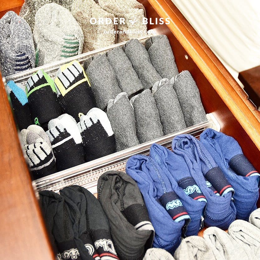 Day 9: Master Drawers His- Complete / Home Organization: Order & Bliss