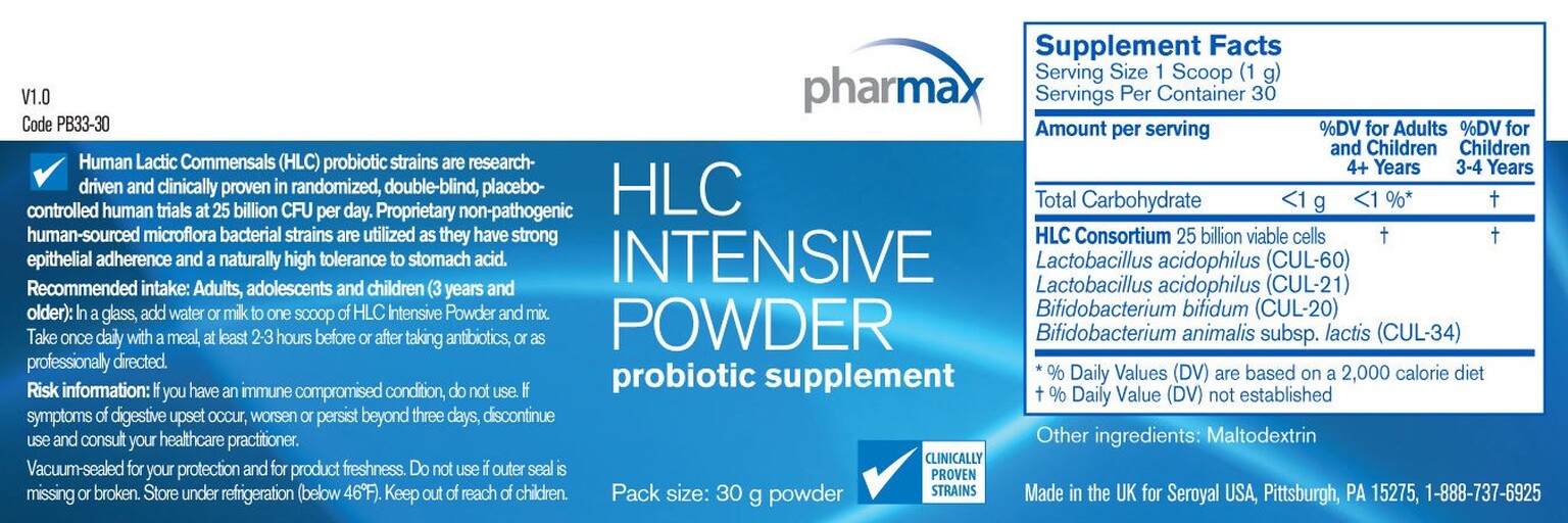 Pharmax - HLC Intensive Powder - SuppCo