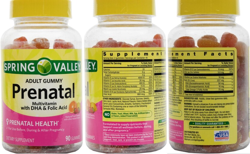 Spring Valley - Prenatal Multivitamin Gummies - SuppCo