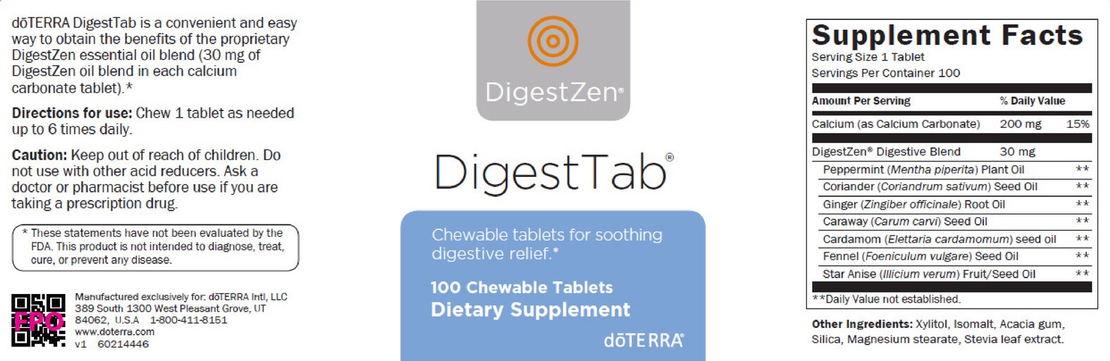 doTERRA DigestZen - DigestTab - SuppCo