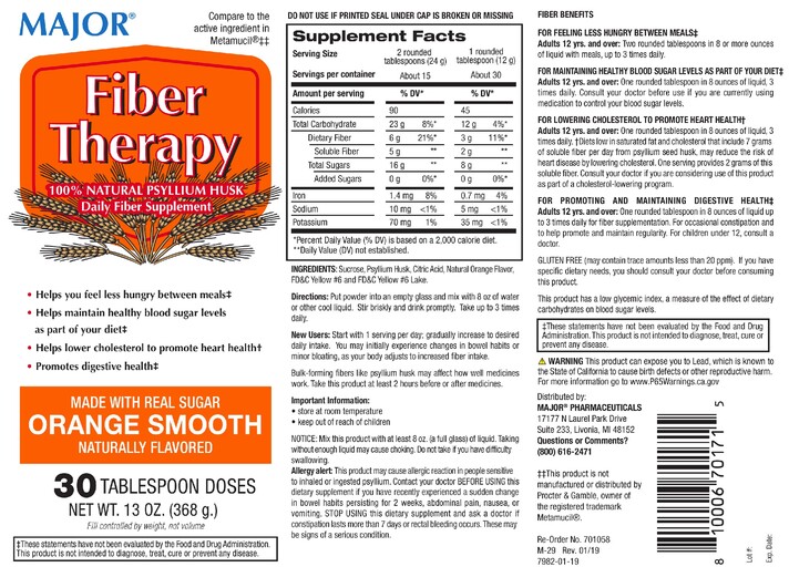 Major - Fiber Therapy Orange Smooth - SuppCo