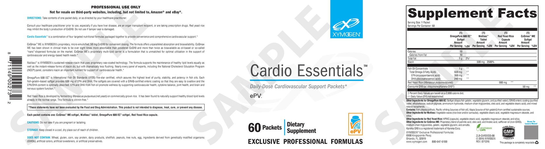XYMOGEN - Cardio Essentials - SuppCo