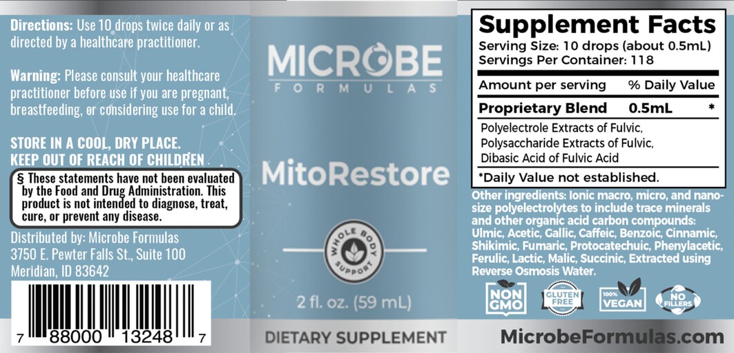 Microbe Formulas - MitoRestore - SuppCo