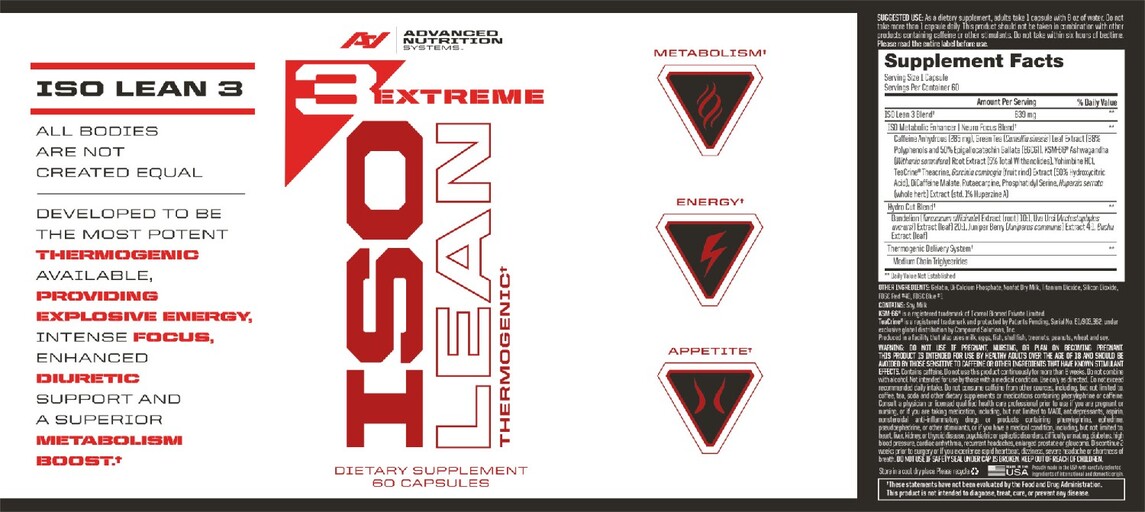 Advanced Nutrition Systems - Iso Lean 3 Extreme - SuppCo