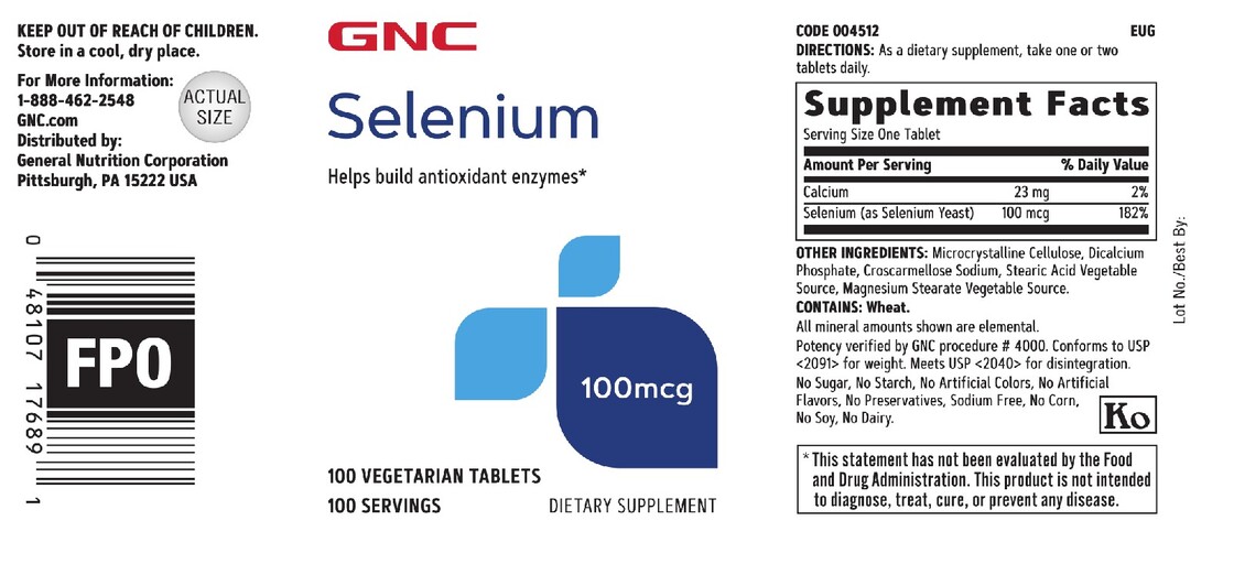 GNC - Selenium 100 mcg - SuppCo