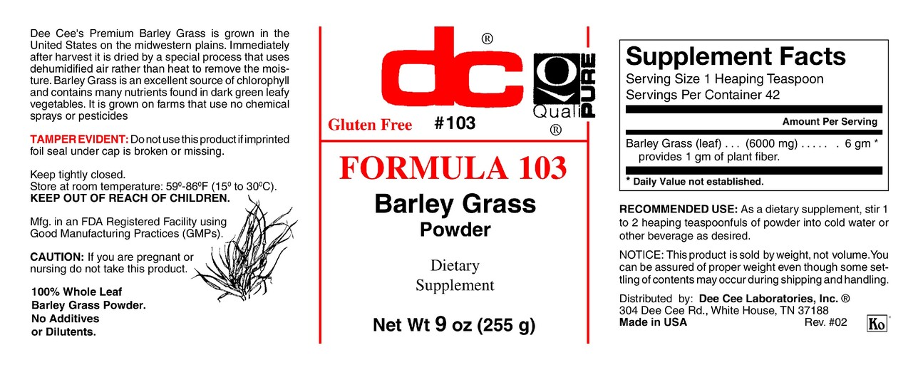 DC - Formula 103 - SuppCo
