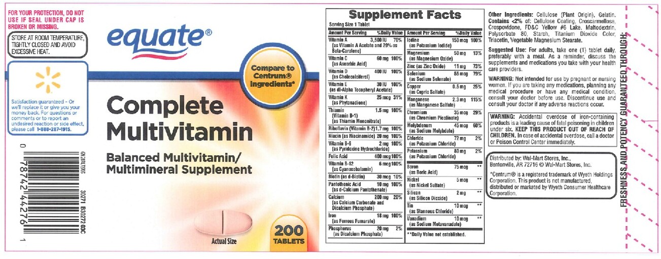 Equate - Complete Multivitamin - SuppCo