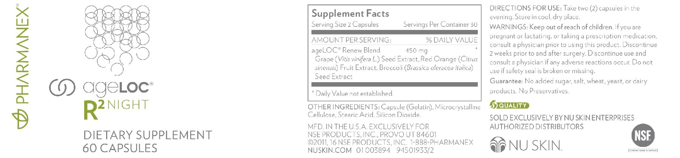 Pharmanex - ageLOC R2 Night - SuppCo