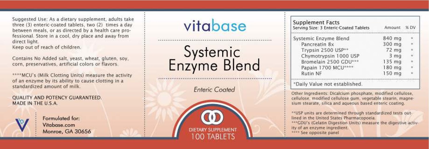 Vitabase - Systemic Enzyme Blend - SuppCo