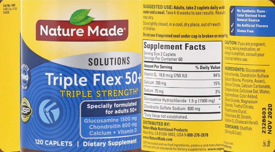 Nature Made Solutions - Triple Flex 50+ Triple Strength - SuppCo