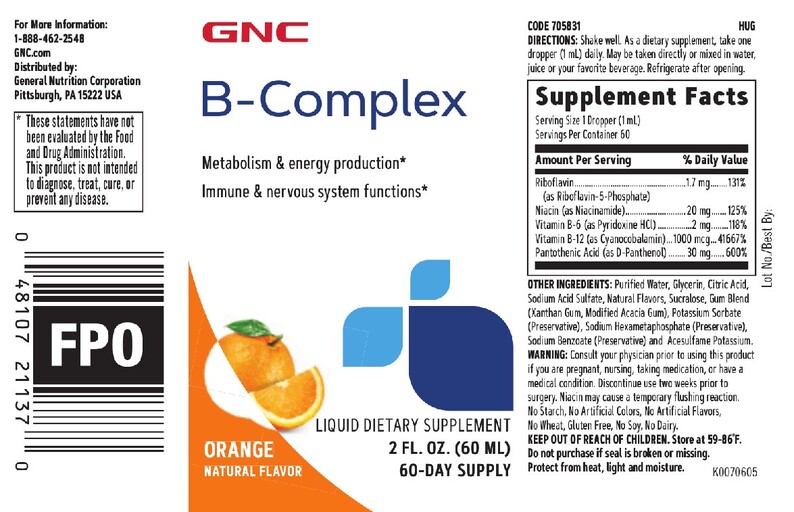 GNC - B-Complex Orange - SuppCo