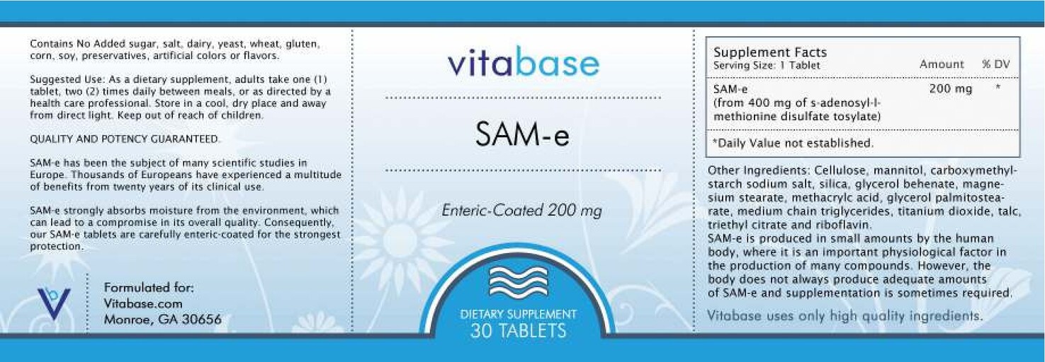 Vitabase - SAM-e 200 mg - SuppCo