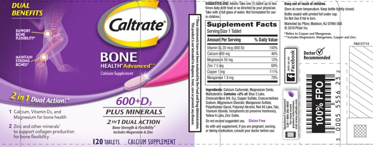 Caltrate - Caltrate Bone Health Advanced 600+D3 - SuppCo
