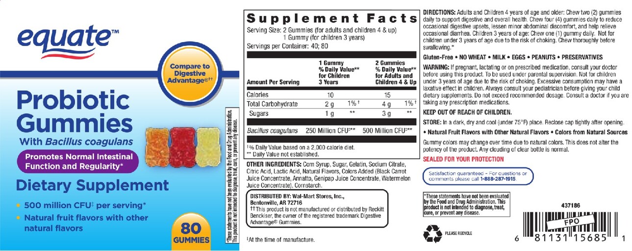 Equate - Probiotic Gummies - SuppCo