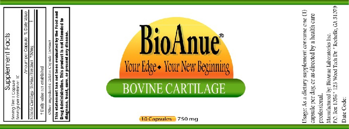 BioAnue - Bovine Cartilage - SuppCo