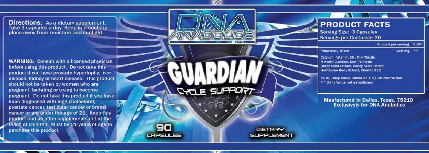 DNA Anabolics - Guardian Cycle Support - SuppCo