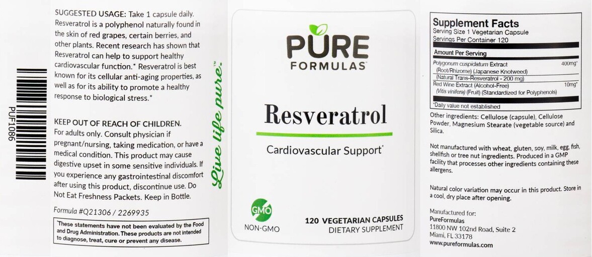 PureFormulas - Resveratrol - SuppCo