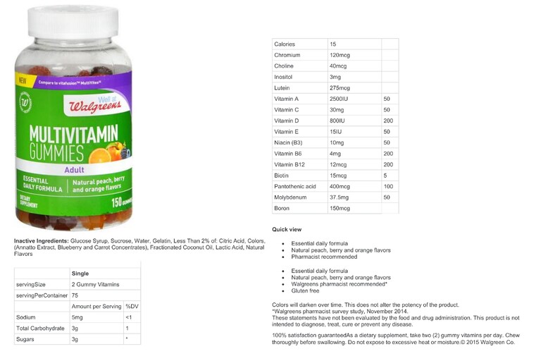 Well at Walgreens - Multivitamin Gummies Adult - SuppCo