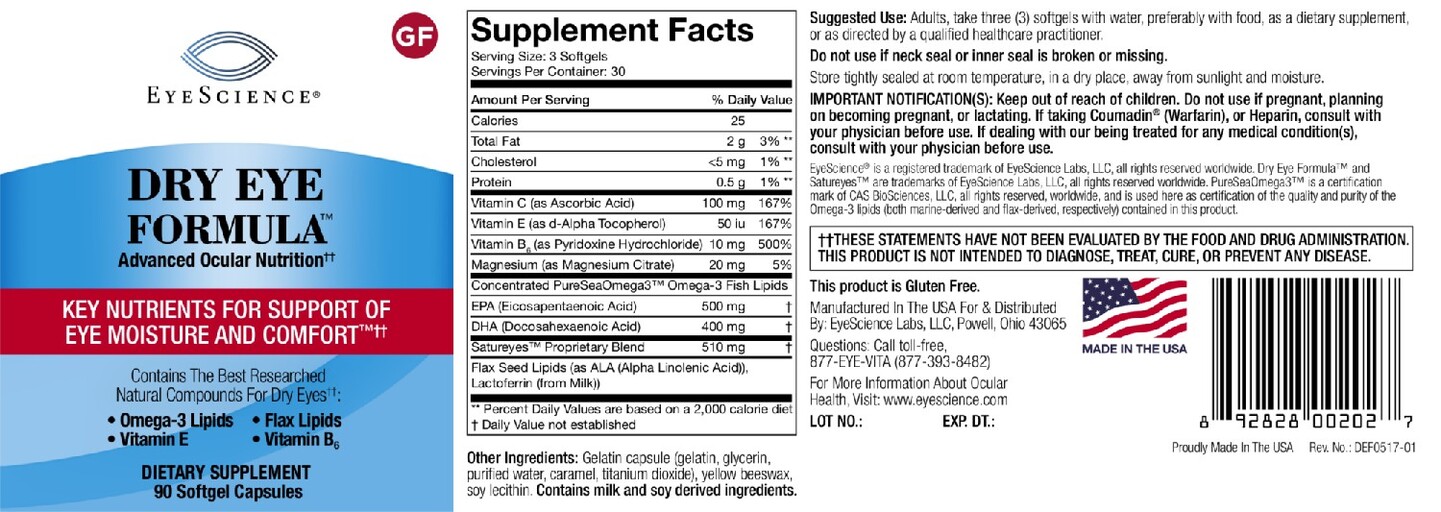 EyeScience - Dry Eye Formula - SuppCo