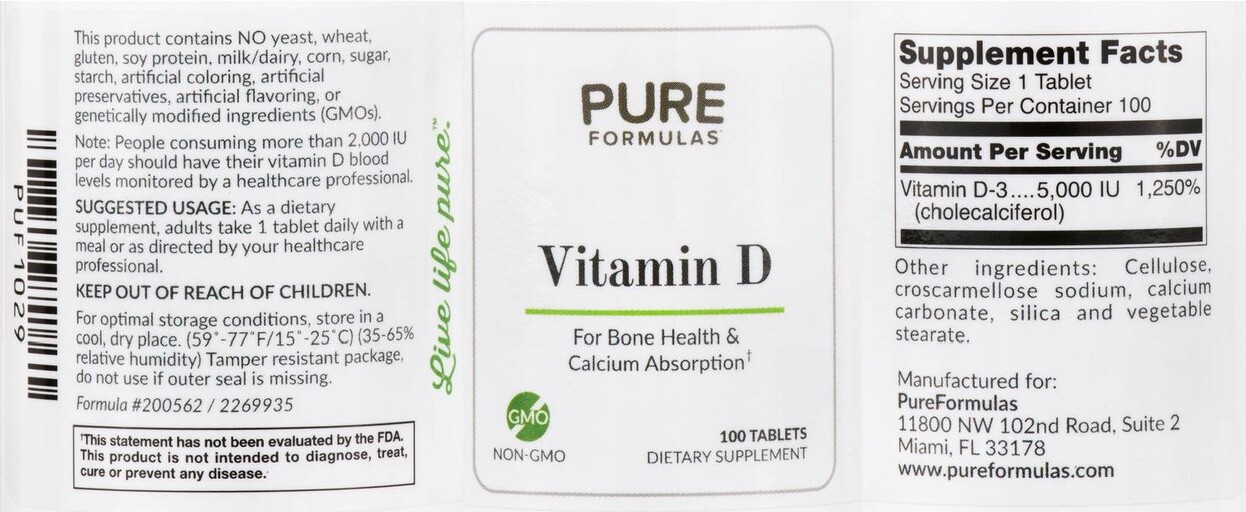 PureFormulas - Vitamin D - SuppCo